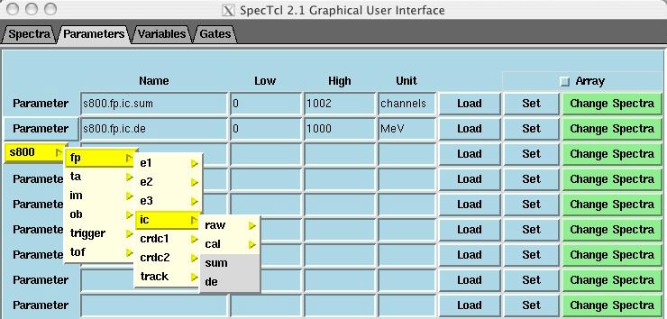 TreeParameter & TreeVariable classes