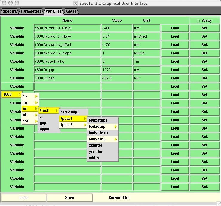 TreeParameter & TreeVariable classes